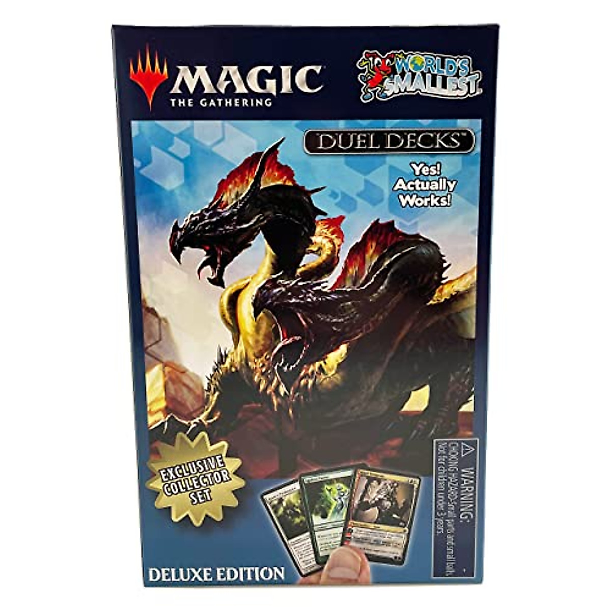 World’s Smallest Magic: The Gathering Exclusive Collector Set Featuring Ajani VS. Nicol Bolas and Heroes VS. Monsters Duel Decks, MTGCollector