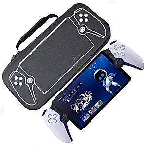 Hesupy Carrying Case for PlayStation Portal, Portable Travel Storage Bag Protective Hard Shell Cover Protector for PS Portal Gaming Handheld Drop Resistant EVA Case