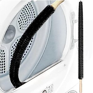 2 Pack Dryer Vent Cleaner Kit Clothes Dryer Lint Brush Vent Trap Cleaner Home Essentials Long Flexible Refrigerator Coil Brush Vacuum Brush