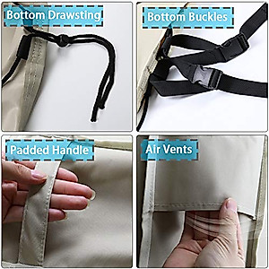 TheElves Fire Pit Cover,30 Inch Square Firepit Covers Gas Fireplace Propane Patio Fire Pit Table Cover - 30 x 30 x 25 Inch