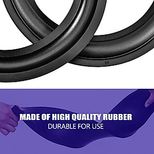 2pcs 6 inch Perforated Rubber Speaker Foam Edge Surround Rings Replacement Parts for Speaker Repair or DIY