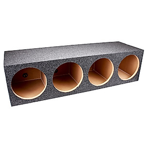 Q Power HD12 4HOLE Heavy Duty Quad 12" Sealed Subwoofer Enclosure Box