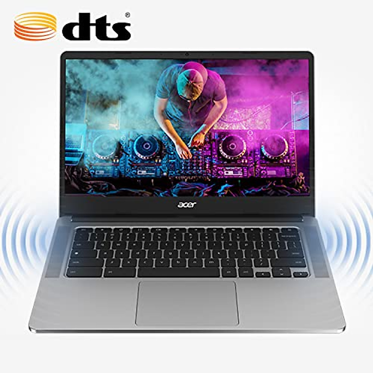 Acer Chromebook 314 Laptop | Intel Pentium Silver N6000 | 14" Full HD IPS Touch | Intel UHD Graphics | 8GB LPDDR4X | 64GB eMMC | Wi-Fi 6 | DTS Audio | Chrome OS | CB314-3HT-P6QW