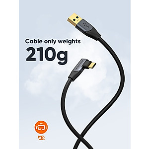 CableCreation 16FT Link Cable Compatible with Meta Quest Pro/Quest3/Quest2/Pico4, USB to USB C 3.1 Cable 5Gbps Highly Speed VR Headsets Accessories Gaming PC Link Cable 5 Meters