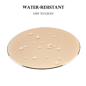 ProElife Premium Aluminum Metal Mouse Pad Mice Mat 8.66 inch (Round, Champagne Gold)