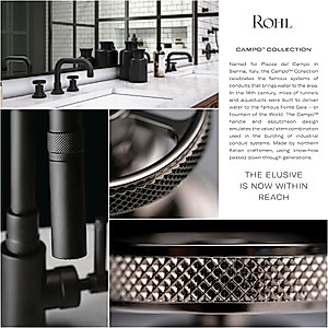 Rohl A3307IWMBTO-2 Bath Faucets and Accessories, Matte Black