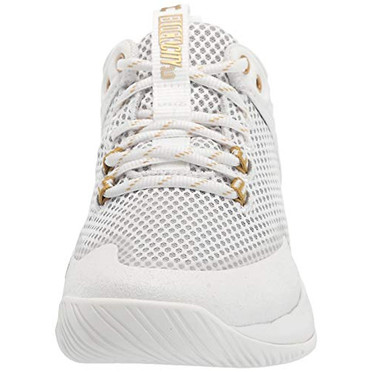 Under Armour Womens HOVR Block City Volleyball Shoe, White (103 White, 8.5 US