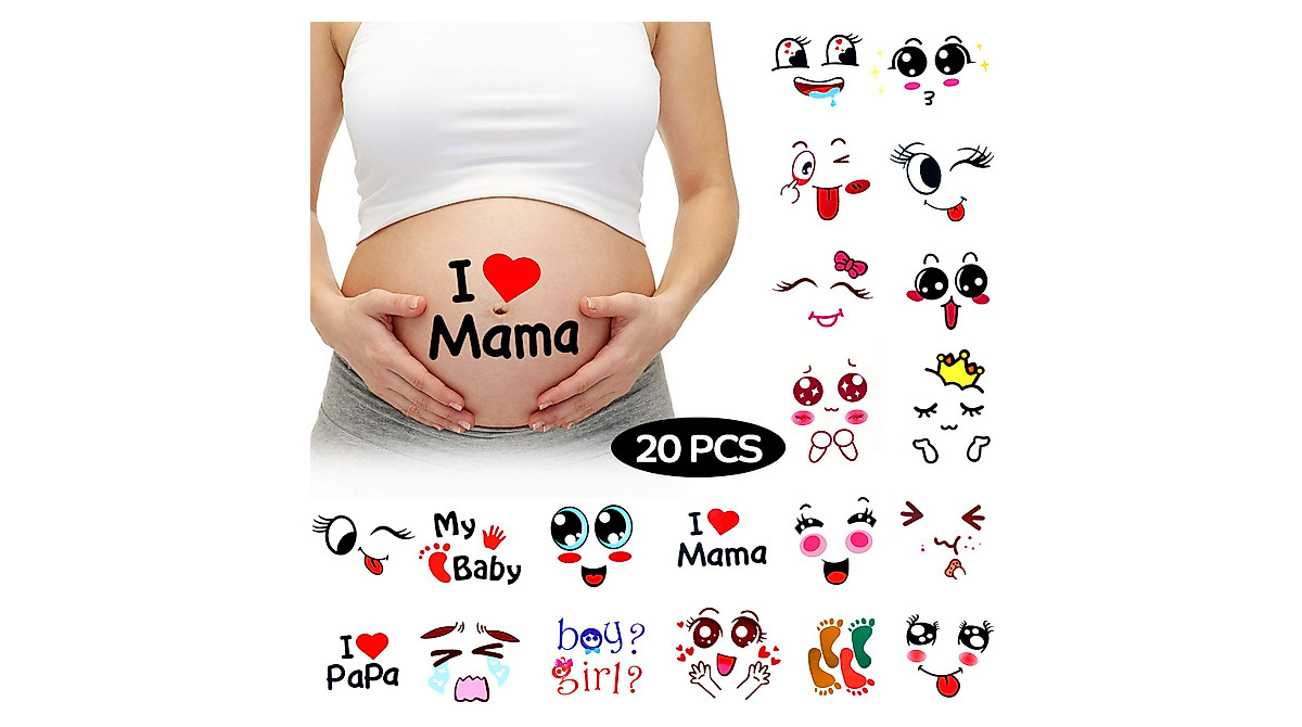 20 Funny Pregnancy Belly Stickers for Memorable Photos