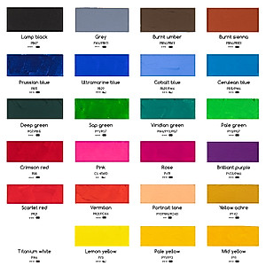 MEEDEN Gouache Paint Set, Non-Toxic 24 x 12ml/0.4oz Water-Based Gouache Tubes Paints for Canvas & Paper, Art Supplies for Artist, Adults, Kids, Beginners