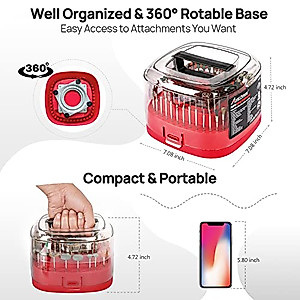 AVID POWER Rotary Tool Accessories Kit 360pcs, Rotary Tool Bits 1/8-inch Shanks Universal Fitment for Easy Cutting, Grinding, Sanding, Sharpening, Carving and Polishing