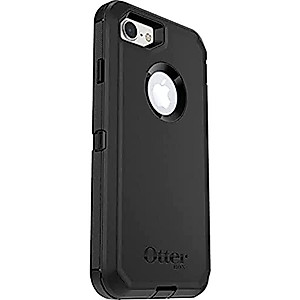 OtterBox IPhone SE 3rd/2nd Gen, IPhone 8/7 (Non-Retail/Ships In Polybag) Defender Series Case - BLACK, Rugged & Durable, With Port Protection, Includes Holster Clip Kickstand