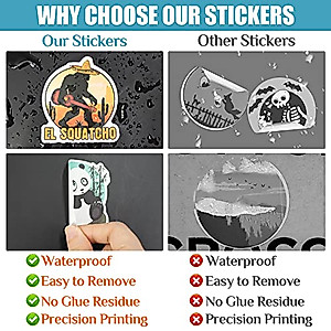 Funxee 200Pcs Waterproof Vinyl Stickers - Personalize Belongings Decal with Outdoor, Nature, Adventure, National Park, Hiking, Camping, and Travel Themes, Decor Idea for Water Bottles, Laptops, Phone