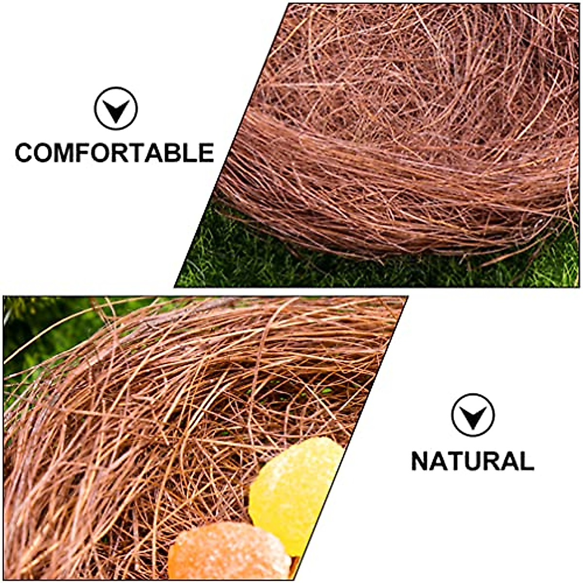 YARNOW 10pcs Artificial Bird Nest Decor Simulation Bird Nest Small Easter Rattan Nest for Home Decor