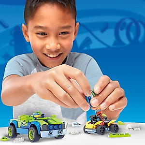 Hot Wheels Mega Construx Off-Duty and ATV Construction Set, Building Toys for Kids 5 Years and Up