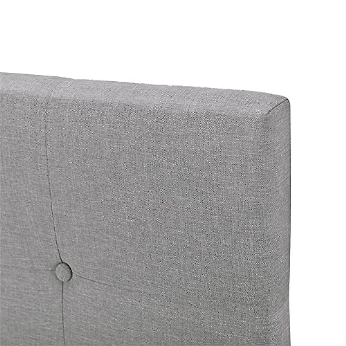 HomeFare Twin Storage Bed in Glacier Gray Fabric