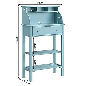 Convenience Concepts Designs2Go Office / Kitchen Storage Desk, Sea Foam