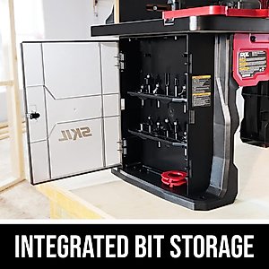 SKIL SRT1039 Benchtop Portable Router Table with Dual Sided Integrated Bit Storage