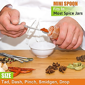 Paincco Stainless Steel Measuring Cups & Spoons Set of 21, Includes 7 Nesting Metal Measuring Cups, 9 Measuring Spoons and 5 Mini Measuring Spoons, Kitchen Gadgets for Cooking & Baking