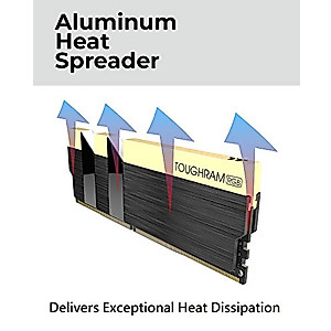 Thermaltake TOUGHRAM RGB DDR4 3600MHz 16GB (8GB x 2) 16.8 Million Color RGB Alexa/Razer Chroma/5V Motherboard Syncable RGB Memory R009D408GX2-3600C18B