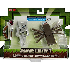 Mattel Minecraft Toys, 3.25-inch Action Figure 2-Packs, 2 Figures and 2 Accessories, Collectible Gifts for Kids, HLB29