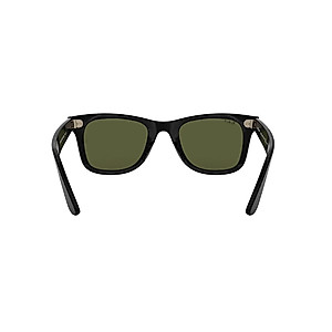 Ray-Ban Rb4340 Wayfarer Ease Square Sunglasses, Black/G-15 Green Polarized, 50 mm