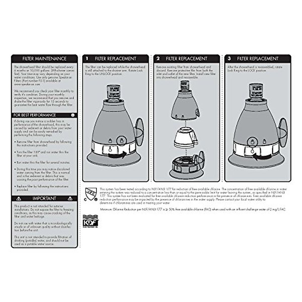Speakman S-2005-HBF Hotel Pure Luxury Filtered Shower Head with Massage Setting, 2.5 GPM, Polished Chrome