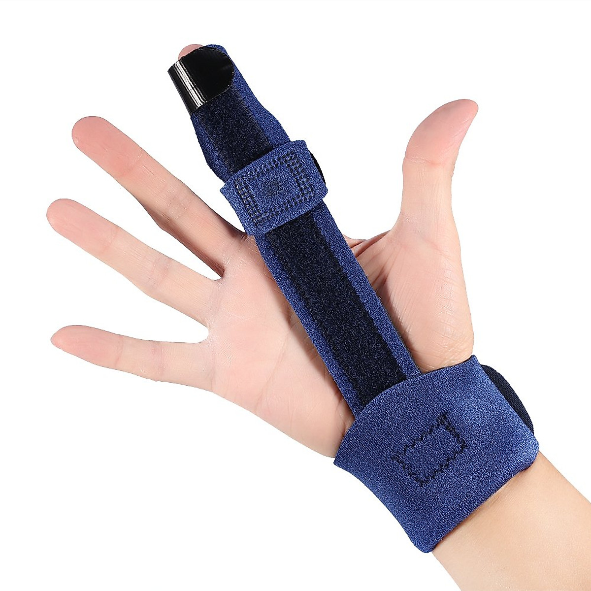 ZJchao Finger Extension Splint, Finger Brace Adjustable Fixing Belt Hand Support for Straightening Curved Finger Fractures Care Locked Stenosing Tenosynovitis Tendon Release Pain Relief