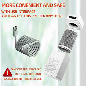 2 Pack Air Purifiers for Bedroom HEPA Air Purifier With Aromatherapy Function For Pet Smoke Pollen Dander Hair 20dB Air Cleaner For Office Living Room/Kitchen