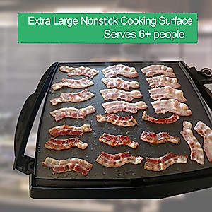 Electric Griddle Extra Large Nonstick - 16 Slices of French Toast at One Time for Breakfast
