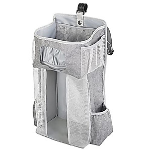 Hanging Diaper Organizer | Diaper Holder for Crib Car Nursery Organizer | Hanging Nursery Diaper Stacker Organizers for Cribs, Baby Essentials