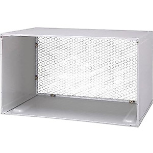 LG AXSVA1 Air Conditioners, Sleeve Mounted AC Installation, Compatible with Wall Units up to 26-Inches Wide, All-Weather Metal Construction, 1 Count (Pack of 1), White