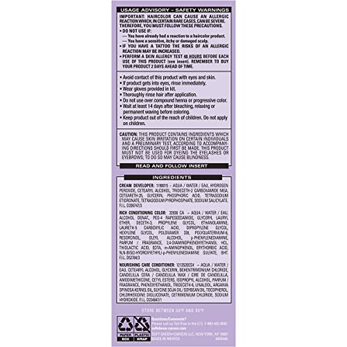 SoftSheen-Carson Dark and Lovely Fade Resist Rich Conditioning Hair Color, Permanent Hair Color, Up To 100 percent Gray Coverage, Brilliant Shine with Argan Oil and Vitamin E, Natural Black