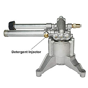 AgiiMan High Pressure Washer Pump Head - Replacement Water Gasoline Pump, 2800 Psi Troy Bilt SRMW22G26-EZ Oil Pump Accssories Fits KARCHER Craftsman, Front Facing Inlet Outlet