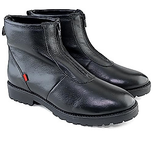 Marc Joseph New York Womens Casual Comfortable Genuine Leather Chelsea Ankle Boots Classic Fashion Front Zip Slip On Ladies Fall Winter Boots Black Napa Soft 8.5