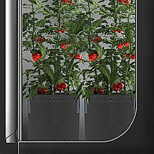 5-Pack 5 Gallon Heavy Duty Aeration Fabric Pots with Rings - For Low Stress Plant Training