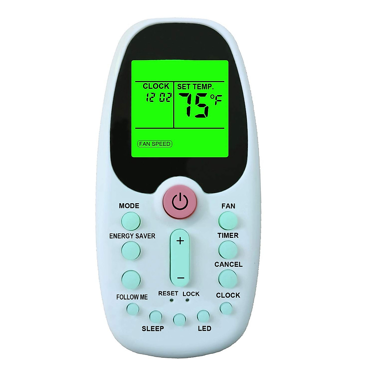 RCECAOSHAN Replacement for Arctic King Air Conditioner Remote Control R09B/BGE R09B/BGCE, with Green Backlight Light
