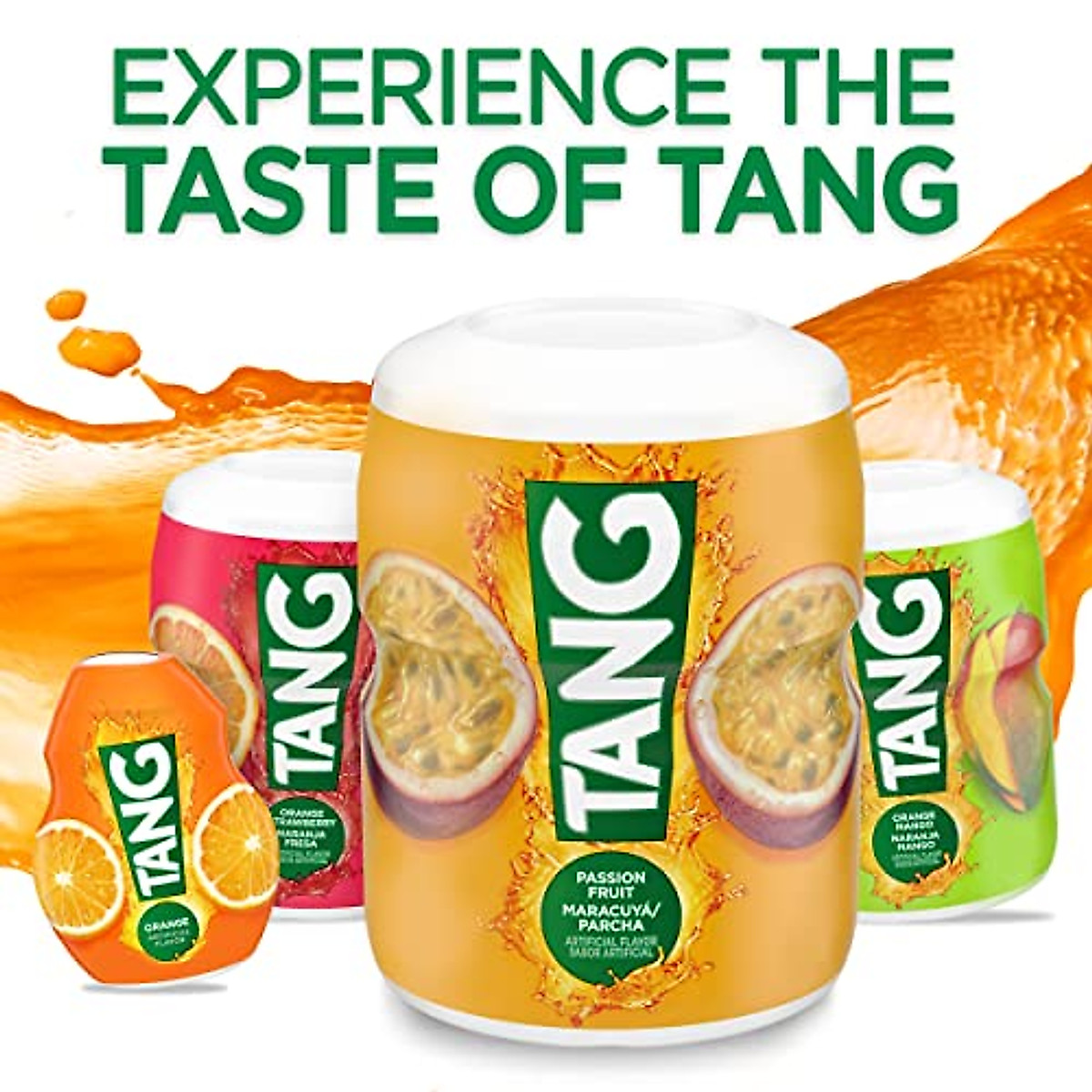 Tang Vitamins Passion Fruit Sweetened Powdered Drink Mix 1 Count 18 oz Canister