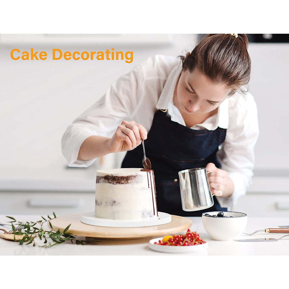 Kootek 177 Pcs Cake Decorating Kits and Cake Boards Drum 12 Inch