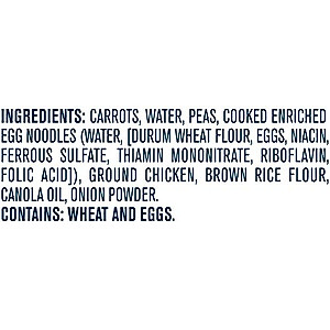 Gerber Baby Food 2nd Foods, Dinner, Chicken Noodle Puree, 4 Ounce Tubs, 2-Pack (Pack of 8)