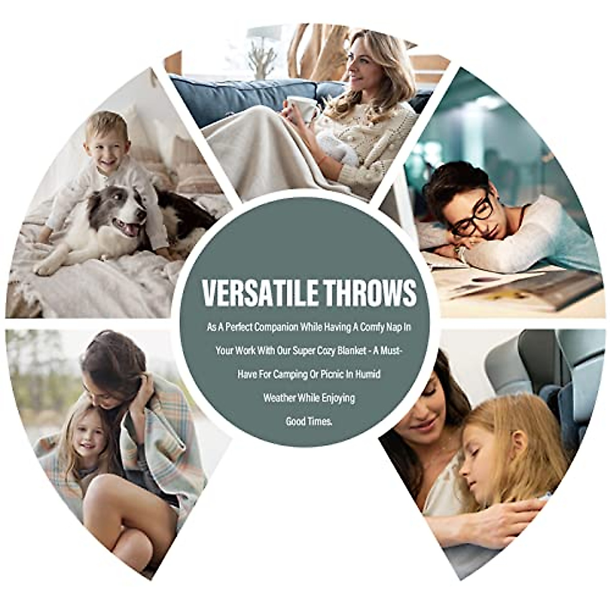 PANGUSHAN Boho Couch Cover Blanket - Boho Tribal Woven Chenille Throw Blanket wiz Tassel, Bohemian Hippie Decor for Bed Sofa Loveseat Recliner(Beige Blue, 60x75)