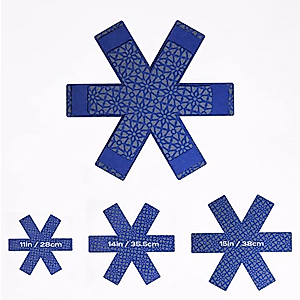 Pot and Pan Protectors for Stacking, Mosaic Design- Set of 12 in 3 Different Sizes, Cookware Protector/Dividers, Pan Separator Anti-Slip to Prevent Scratching or Marring When Stacking, Extra Thick