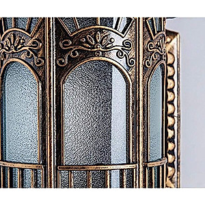 PEHUB Wall Light Outdoor Waterproof Wall Lamp Sconces Outdoor Chinese Style Villa Garden Lights Door Baroque Glass Lights Balcony Exterior Wall Lantern Exterior Light Fixture