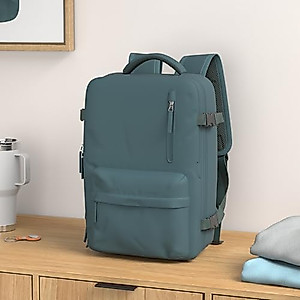 VGCUB Large Travel Backpack Bag for Women Men,Carry on Backpack,17 Inch Laptop Business Work Waterproof Backpack with Laptop Compartment,Person Item Flight Approved,Mochila de Viaje,Peacock Blue