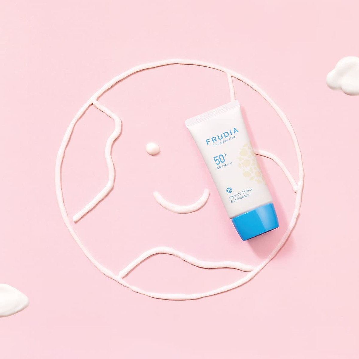 WELCOS FRUDIA Sun Block Day Cream Essence Facial SPF | Organic Hydrating Face Cream Vegan Face Moisturizer for Dry Skin | Sun Screens Lotion Day Moisturizer for Face Women Korean Skin Care 1.76 fl oz