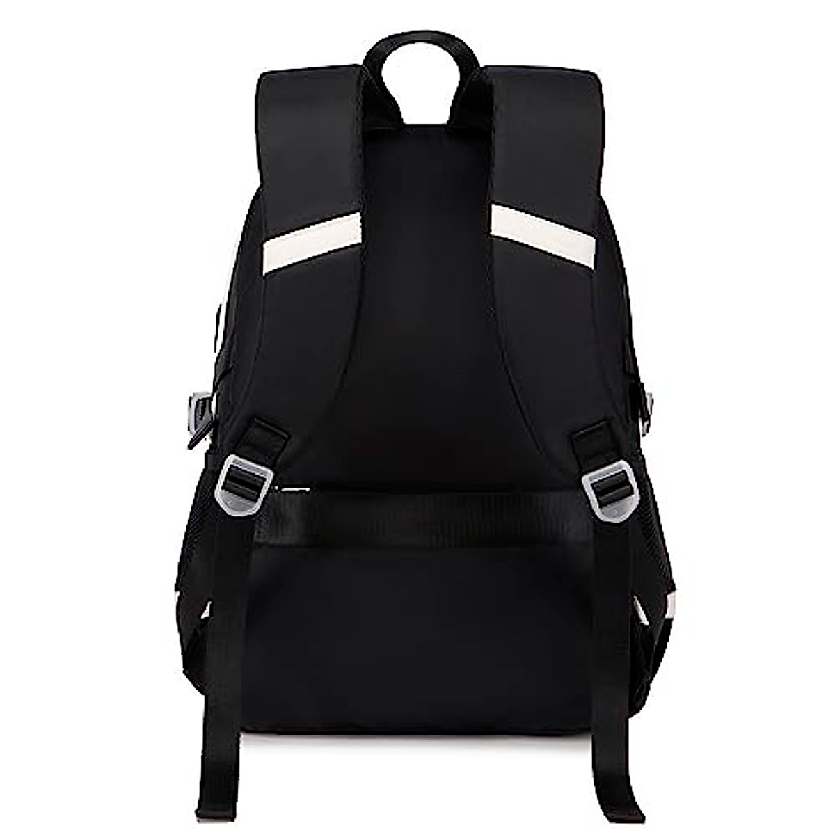 Teecho Waterproof Backpack for Teen Girls Cute Laptop Backpack for Women Stylish Travel Rucksack Black