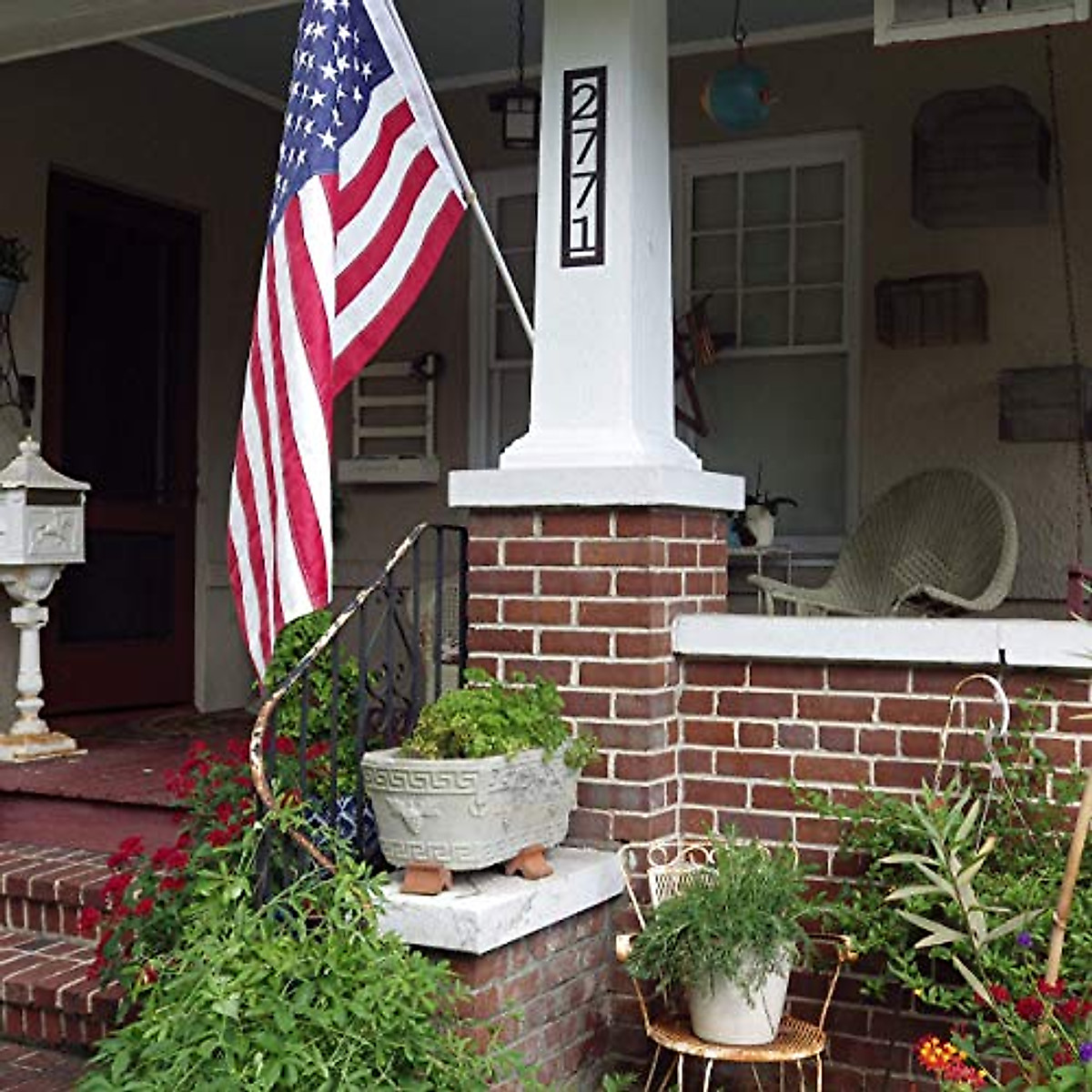 Custom Address Marker - Vertical House Number - Metal Address Sign