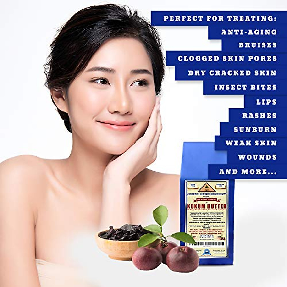 ANCIENT HEALTH REMEDIES Cosmetic Grade, PURE KOKUM BUTTER JAR/BLOCK. Bulk, Odor Free Alternative to Raw, Soft Butters. Ideal Hard Base for DIY Balms, Creams, Candle and Hand Creams (INDIA) (16ozBar)