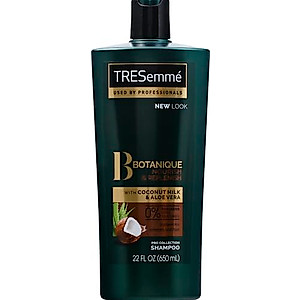 TRESemmé Botanique Shampoo Nourish and Replenish Coconut and Aloe Vera, Paraben-free, Dye-free, Silicone free Shampoo for Dry Hair, 22 oz