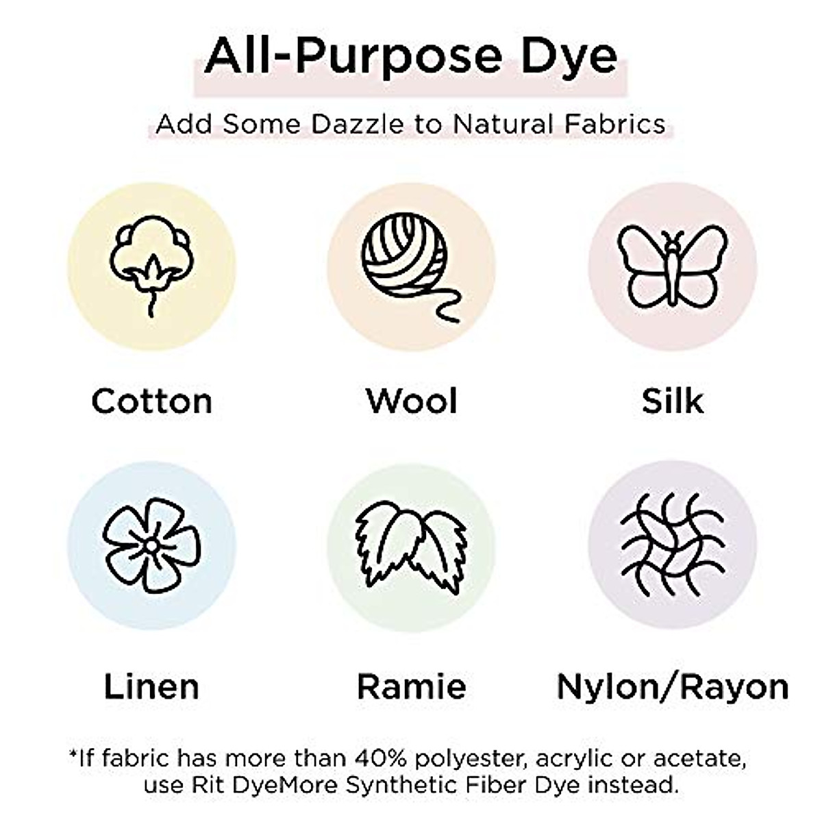 Rit All-Purpose Powder Dye, Lemon Yellow