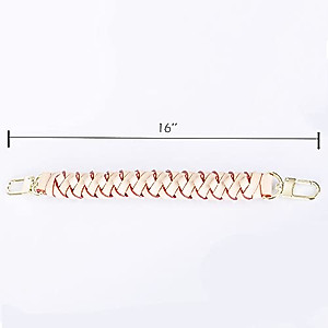 Genuine Vachetta Leather Braided Handle Compatible for Beaubourg Hobo Top Handle Neonoe Strap (Yellow Extended Version)